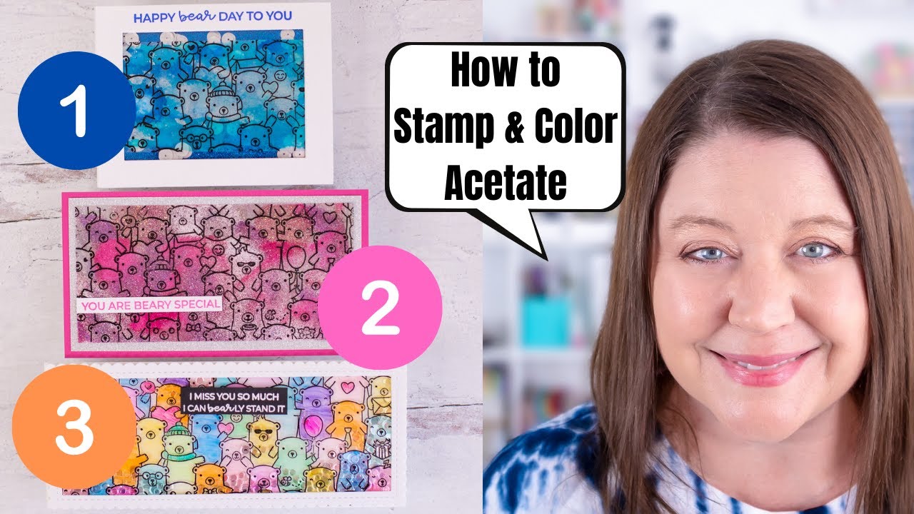 Three Ways to Color on Acetate Stamped Images - YouTube