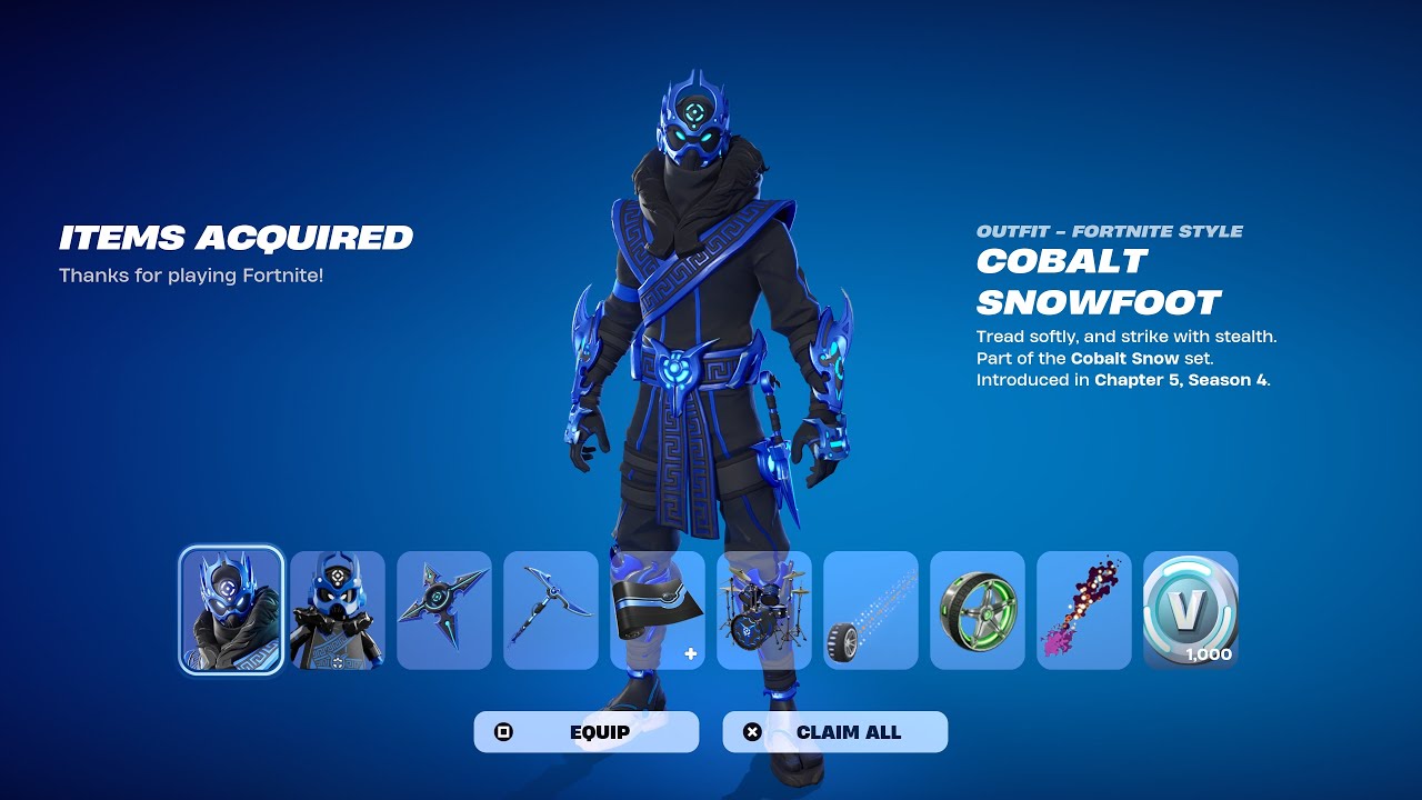 HOW TO GET COBALT SNOWFOOT SKIN IN FORTNITE! - YouTube