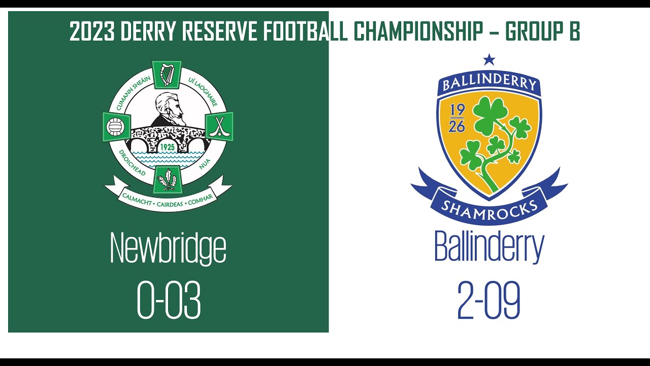 2023 - Newbridge vs. Ballinderry (Senior Reserve Football Championship ...