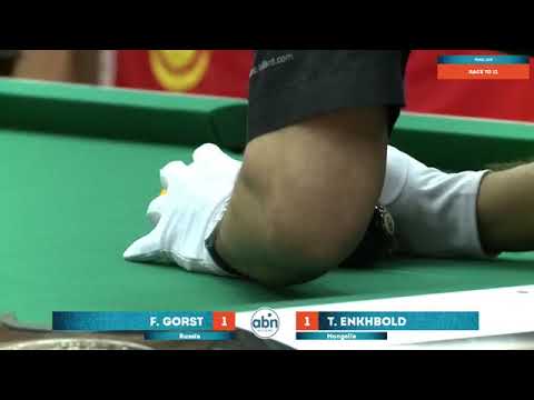 Final Gorst Fedor v Temuujin Enkhbold World Juniors 9-ball Championship 2017 U19 - YouTube