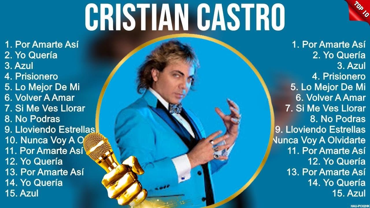 Cristian Castro Grandes Exitos 10 Canciones Mas Escuchadas - YouTube