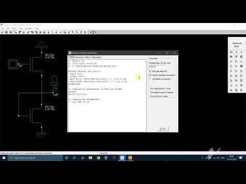 VLSI lab: common drain amplifier using DSCH2 and Microwind - YouTube