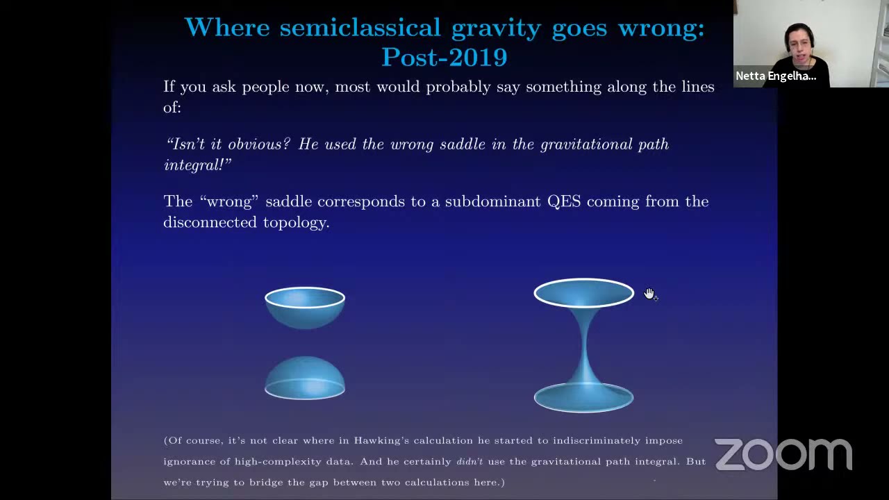 Netta Engelhardt - April 29, 2021 - Simplicity in the Black Hole ...