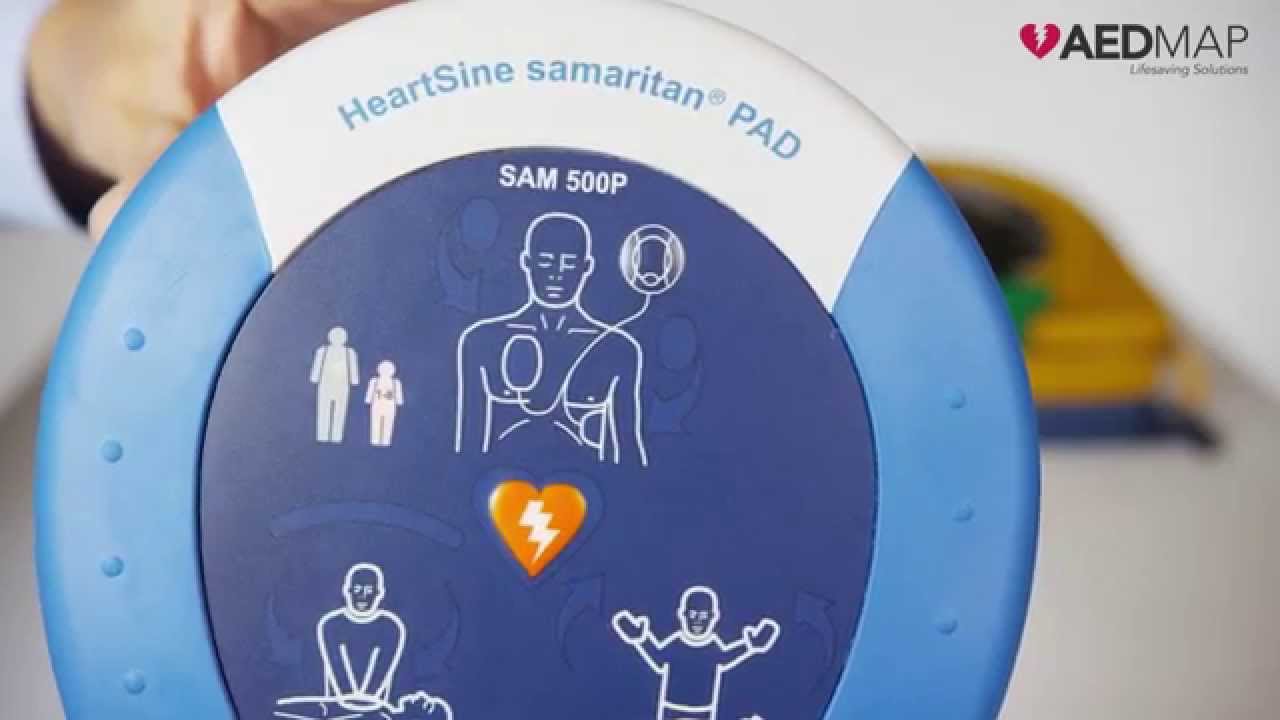 HeartSine Samaritan PAD status check - YouTube