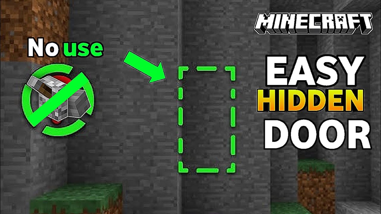 Minecraft: How to build Hidden Door 1.21 Tutorial | Bedrock & JAVA - YouTube