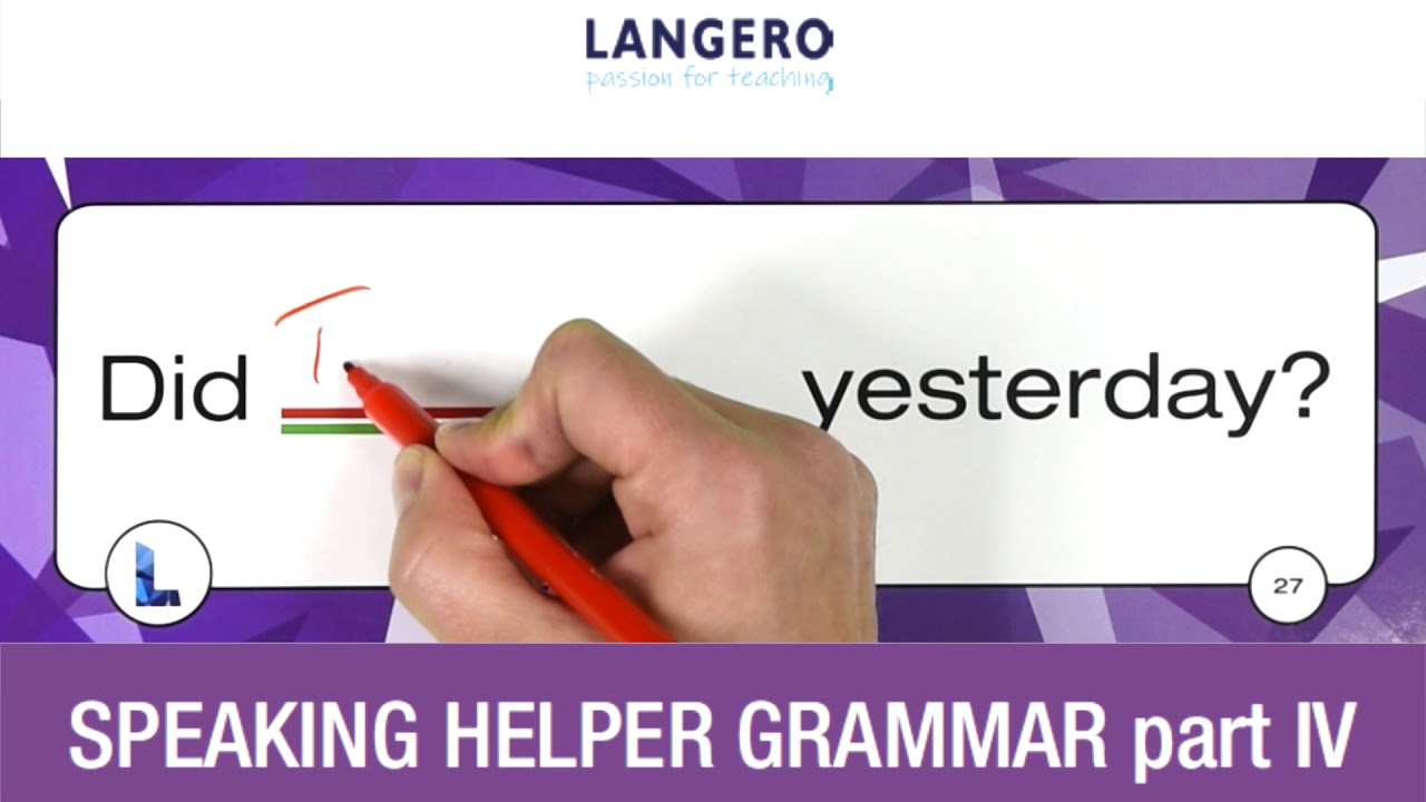 Langero Speaking Helper Grammar part IV - YouTube