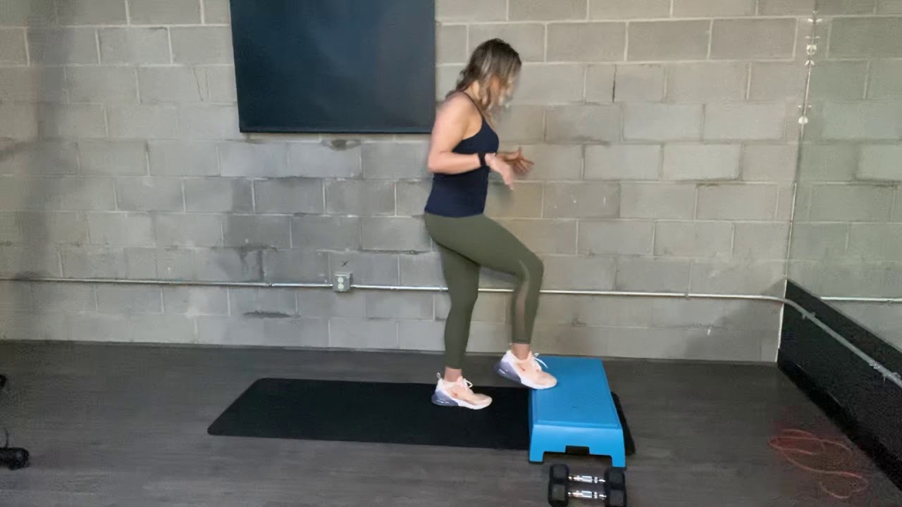 Stair toe taps - YouTube