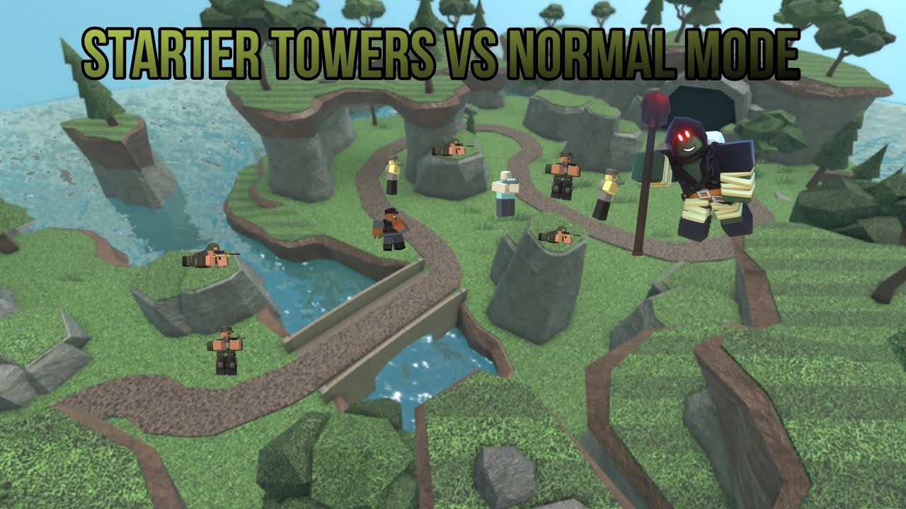 Starter Towers VS Normal Mode (IMPOSSIBLE?) | Tower Defense Simulator ...
