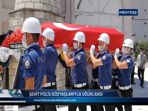 ŞEHİT POLİS GÖZYAŞLARIYLA UĞURLANDI