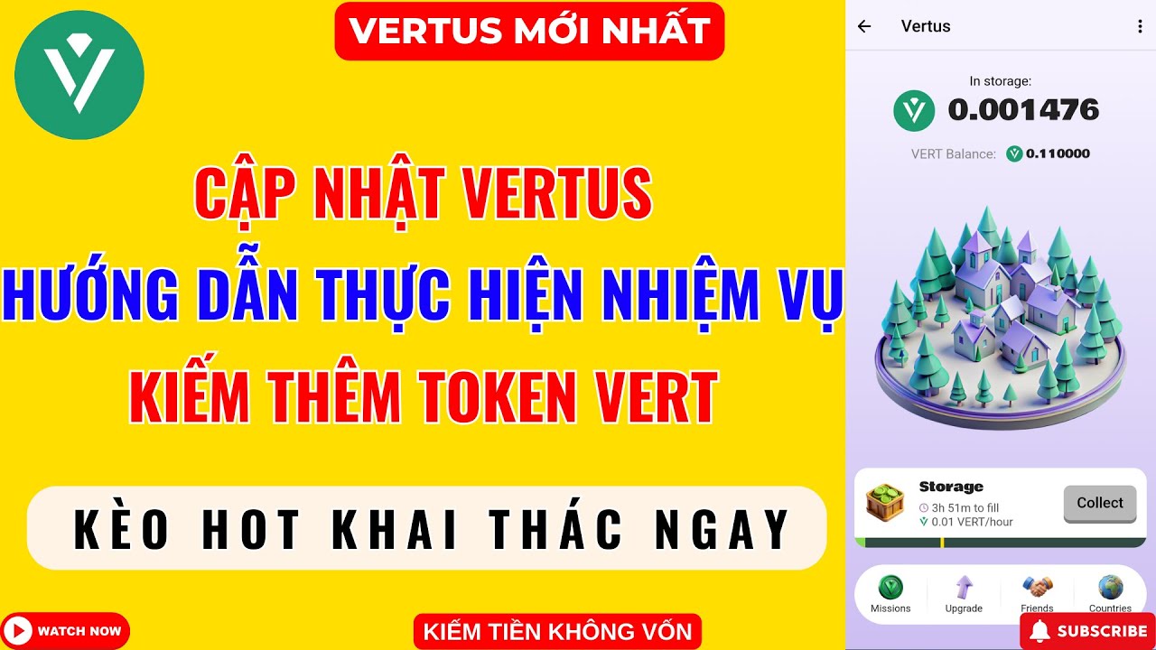 Vertus Cập Nhật Mới Nhất - Hoàn Thành Nhiệm Vụ Mới Trên Vertus Nhận ...