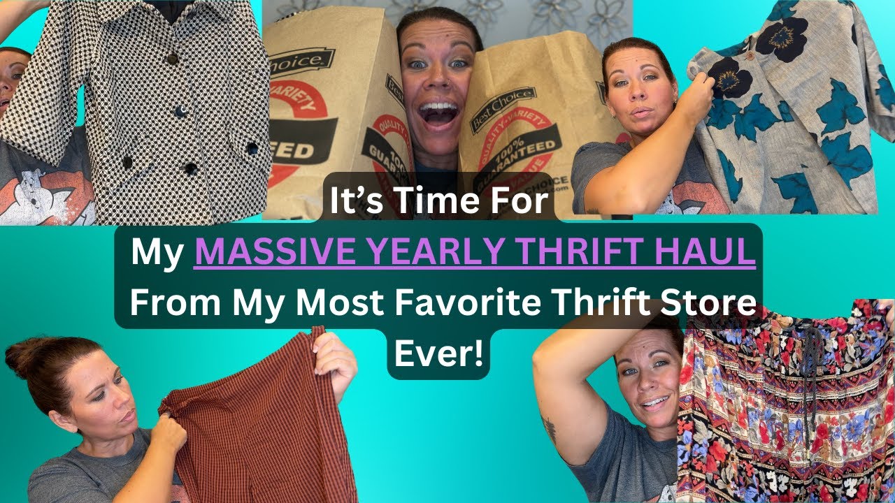 Biggest Thrift Haul Of The Year | From My Favorite Thrift Store | You ...