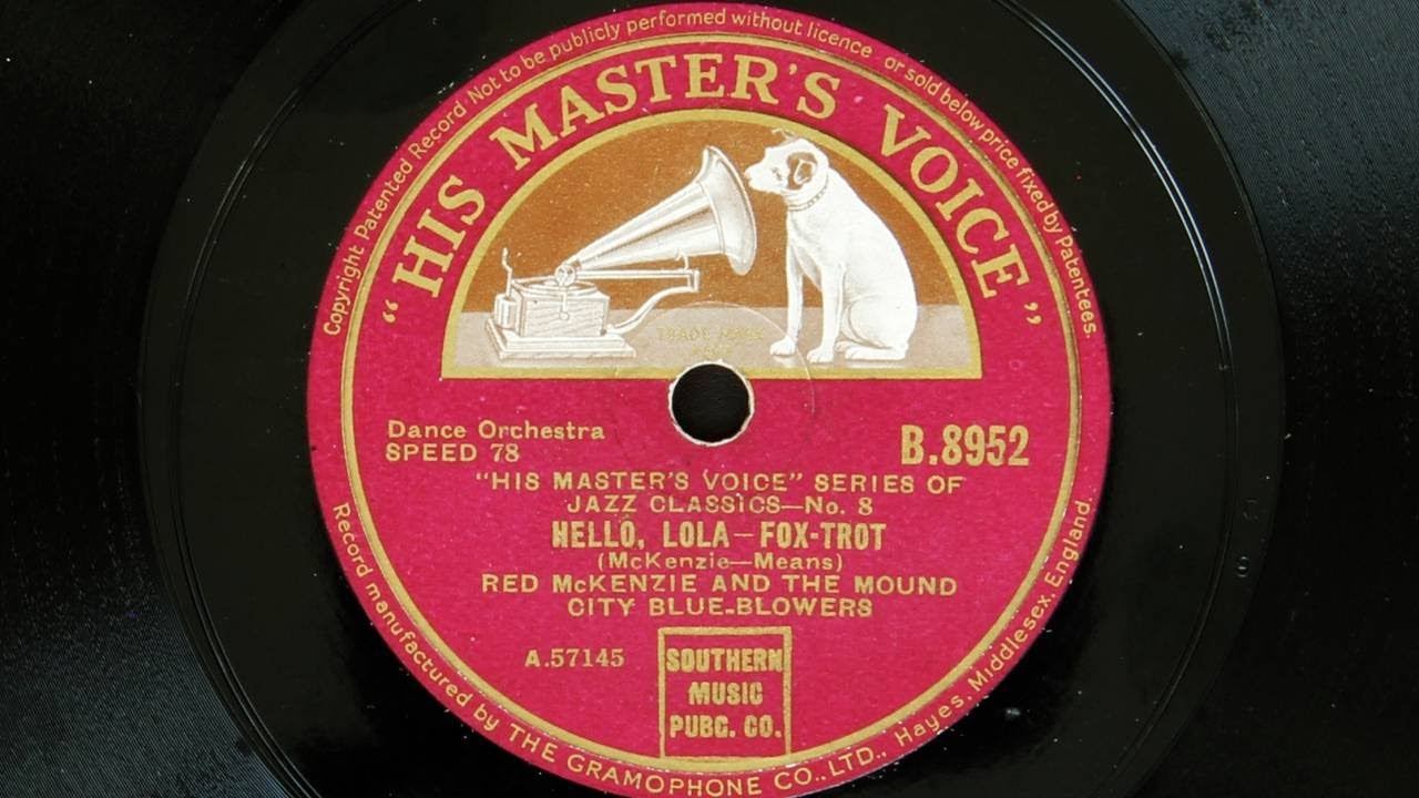 Red McKenzie and the Mound City Blue Blowers - Hello Lola (1929) - YouTube