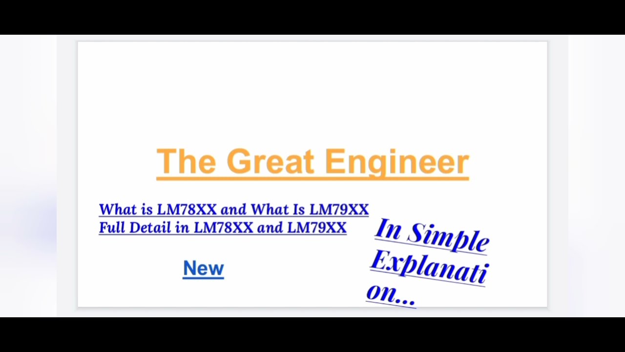 Study Of IC 78XX and 79XX | 7805 Voltage Regulator | 78XX | 79XX ...