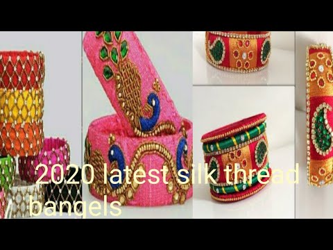 Latest trend collection Thread Silk bangels/ New Fashion design Bangels ...