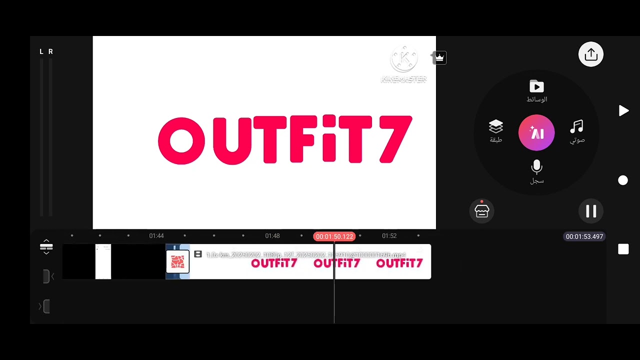 outfit7 logo remake speedrun be like kinemaster 4x speed - YouTube