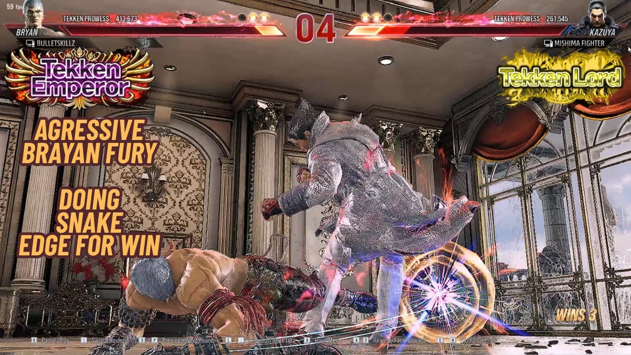 CAN'T BELIEVE HE IS DOING SNAKE EDGE AT THE END BRYAN VS KAZUYA MISHIMA ...