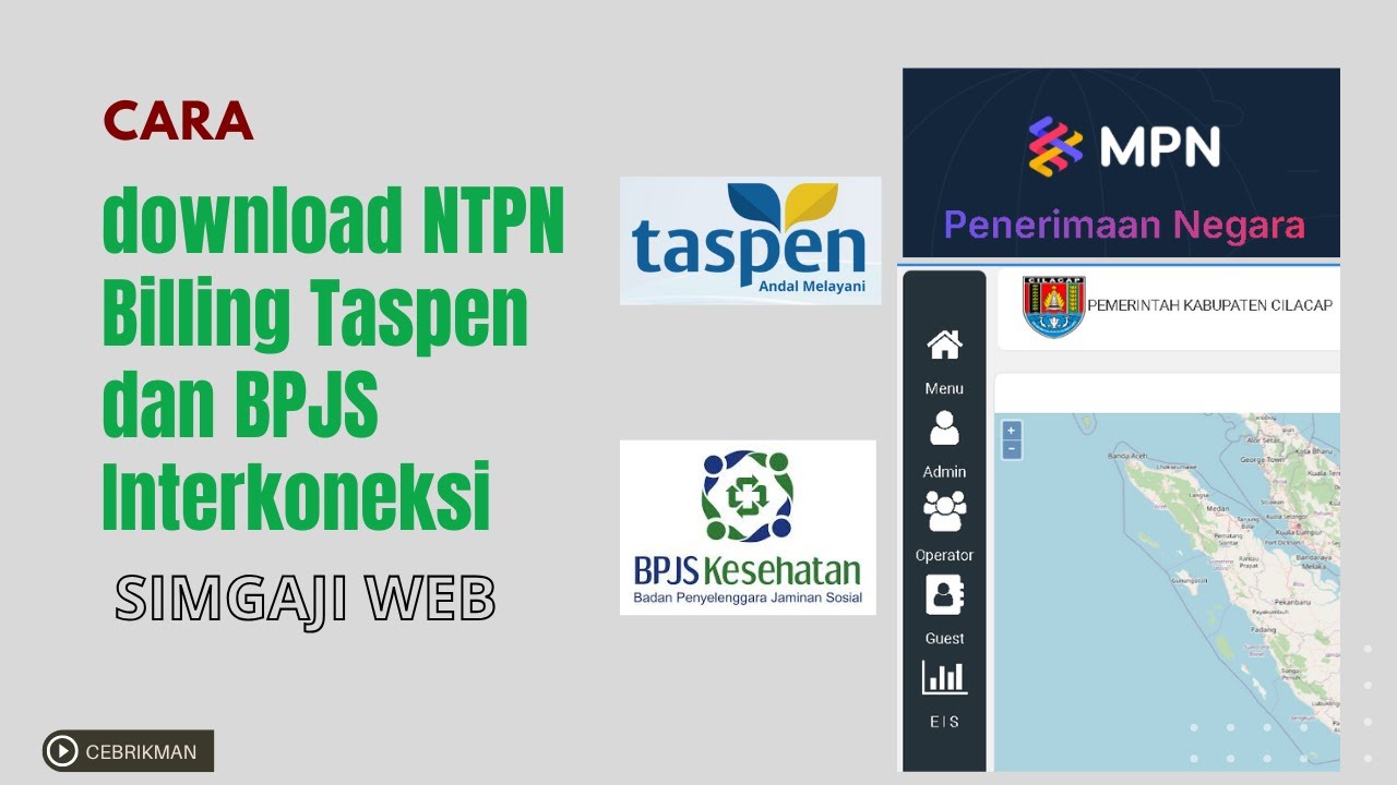 Cara download NTPN Billing Interkoneksi Simgajiweb Taspen dan BPJS ...