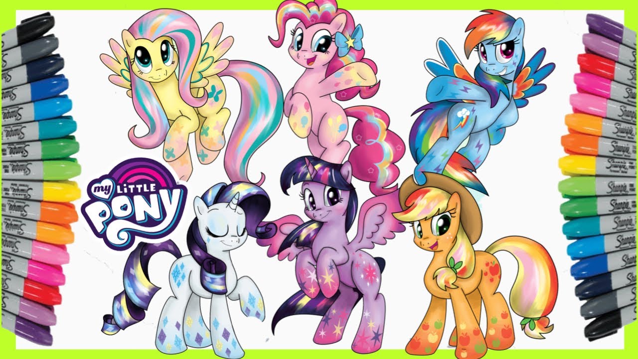 Mewarnai Kuda Poni Coloring My Little Pony Pages - YouTube