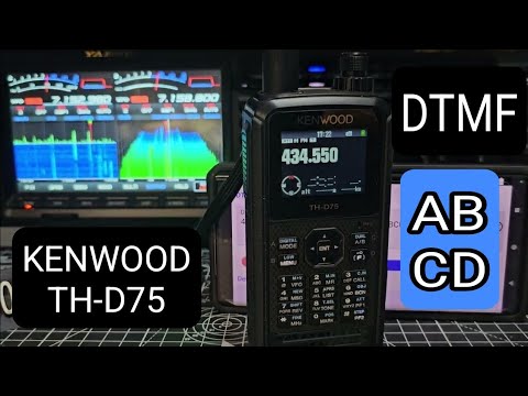 KENWOOD D75 - DTMF , A,B,C,D - YouTube