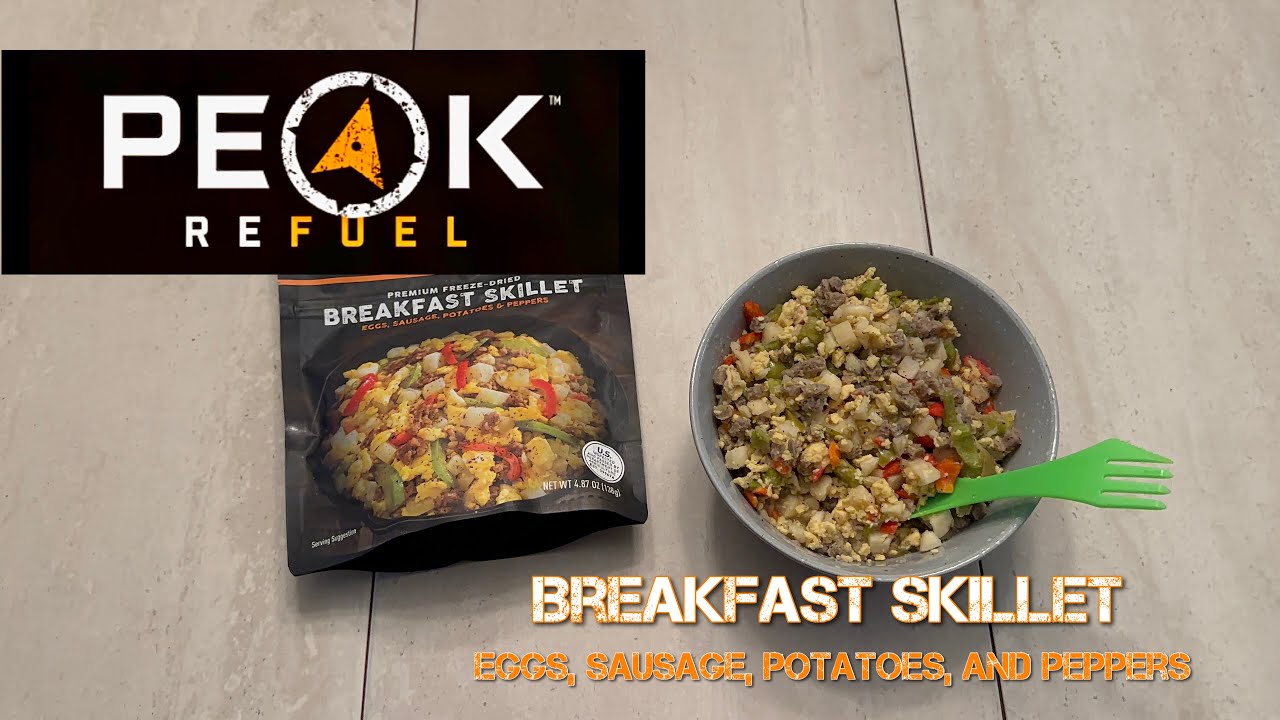 Trying Peak ReFuel Freeze Dried Food : Breakfast Skillet - Eggs ...