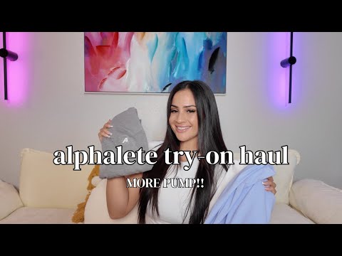 alphalete try on haul: pump leggings honest review!! #alphalete #leggings #tryonhaul