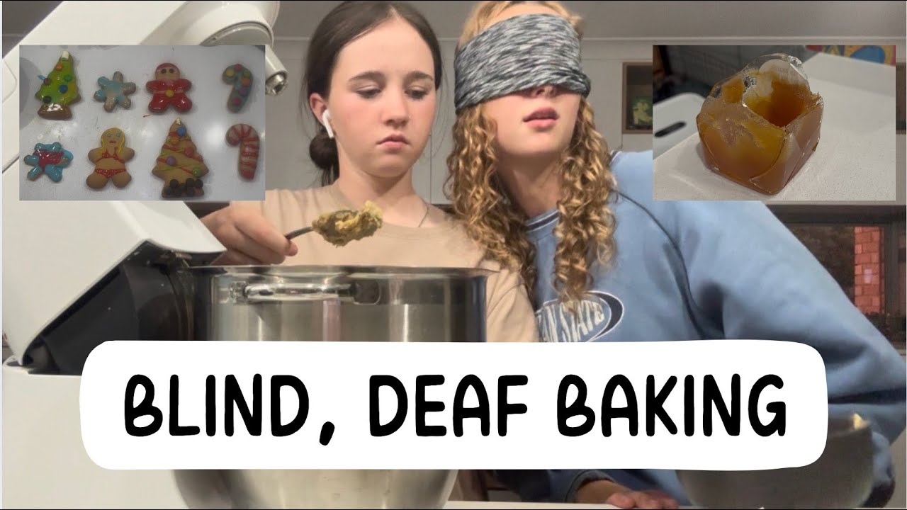 Deaf, Blind Gingerbread Baking!! - YouTube