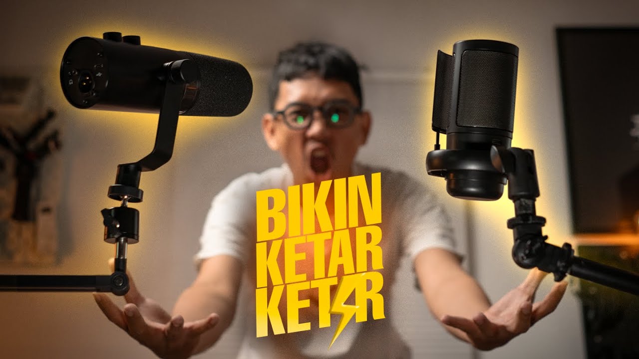 Persaingan PANAS 🔥 Microphone BUDGET ! Press Play Mic Podium C & D (Condenser & Dynamic) - YouTube