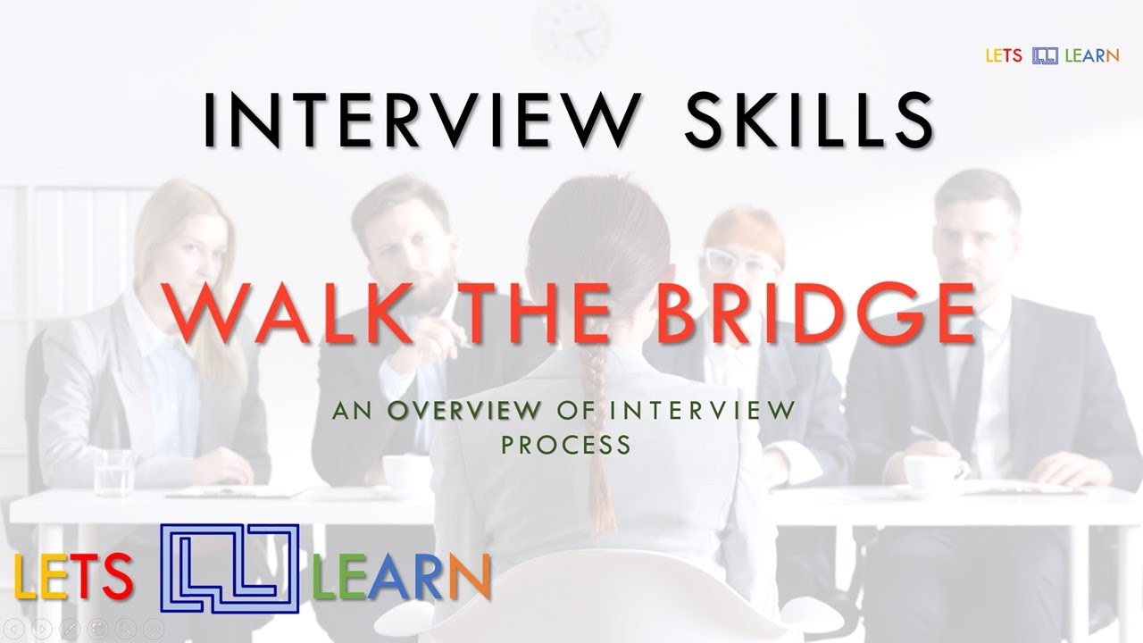 Walk The Bridge - An INTERVIEW Overview | Interview Skills | Lets Learn ...