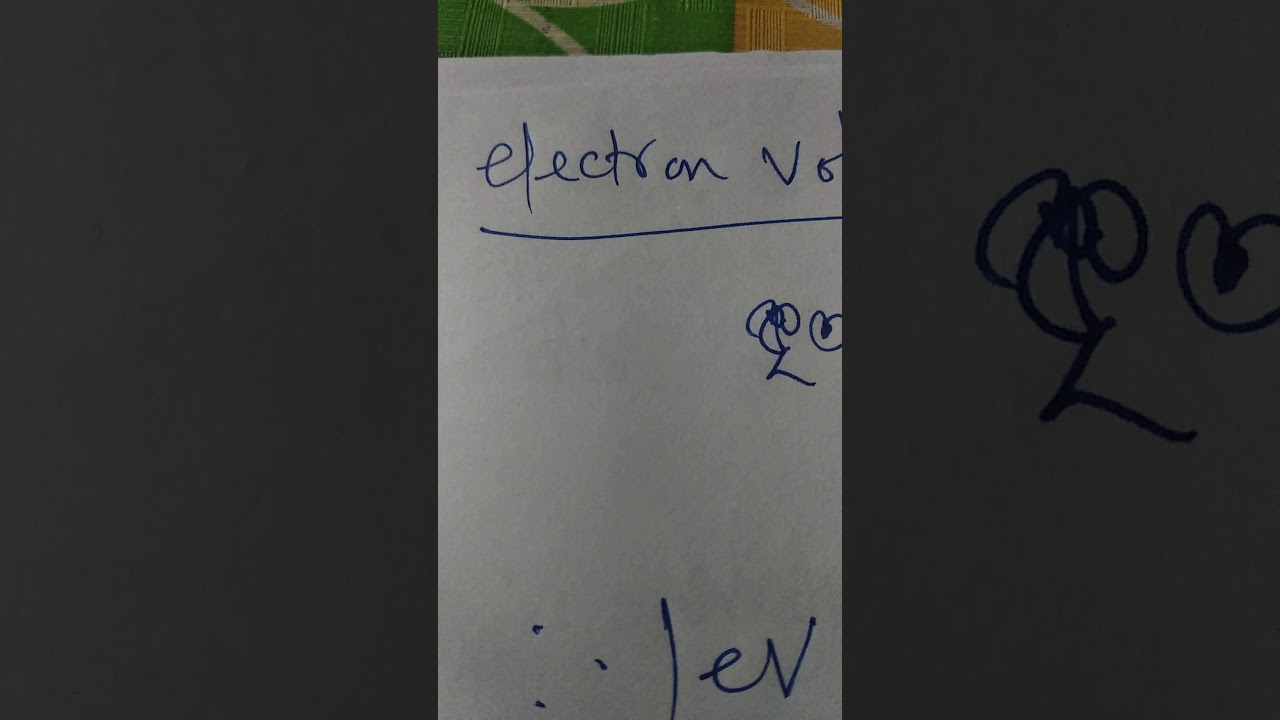 1 electronvolt. - YouTube