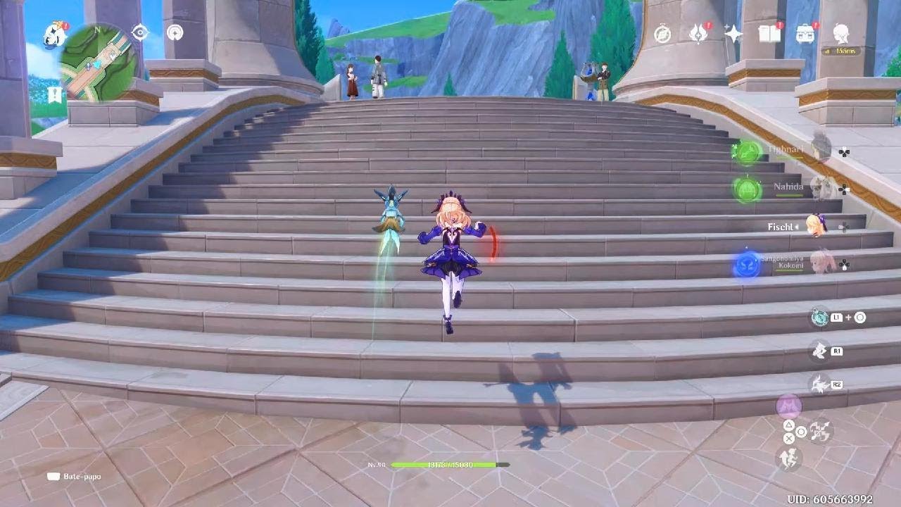 Genshin Impact fontaine bug lmao - YouTube