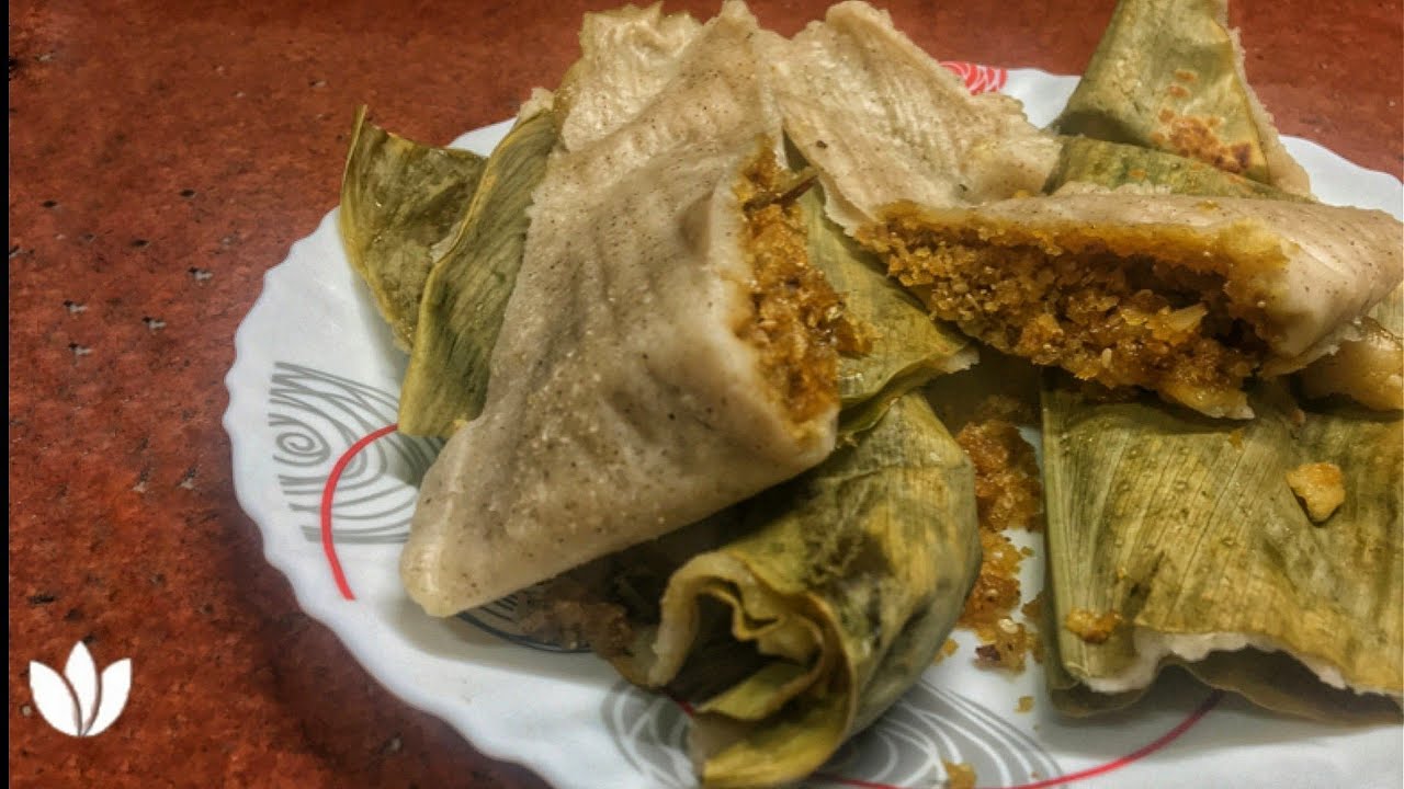 Haldi Patte ka Roti | Turmeric Leaves Sweet Rice Dumplings | Patoli ...