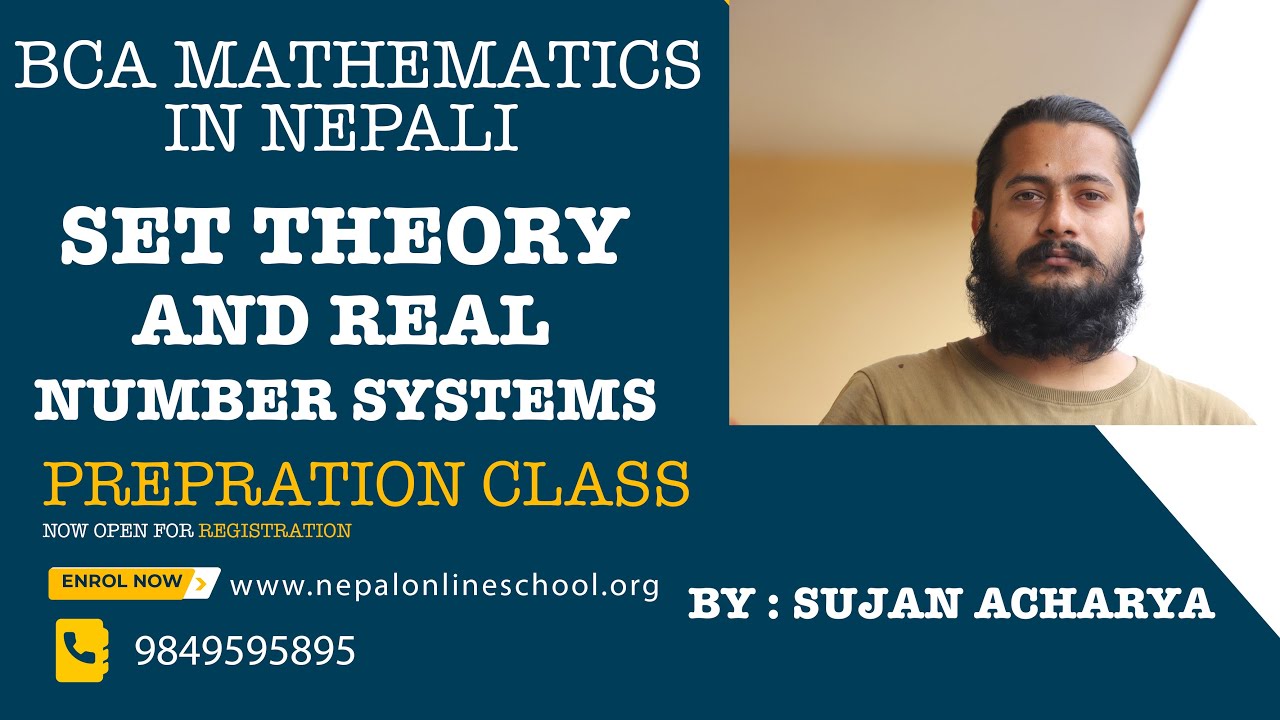 BCA 1st Semester Math Chapter 1 Set Theory and Real number System: Sets ...