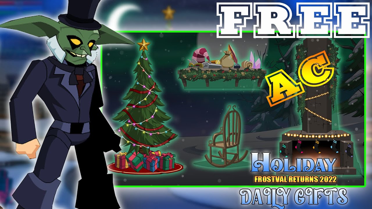AQW NEW EBIL SNEEZER SET & 4 FROSTVAL EVE HOUSE DECOR l DAILY GIFTS ...