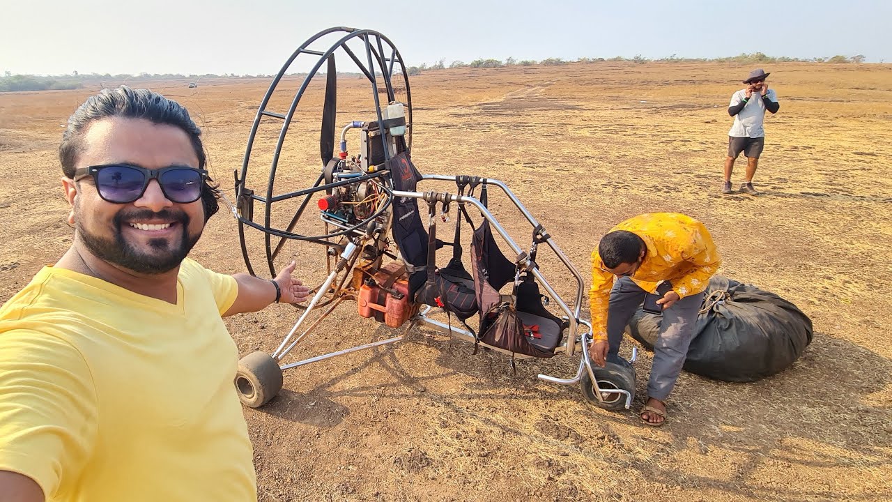 Live Paramotoring Flight In Goa | Air Safari Live from Goa - YouTube