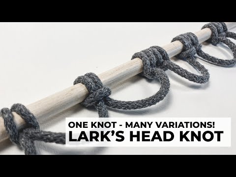 How to Tie The Lark's Head Knot - Easy Lark's Head Knot Tutorial with ...
