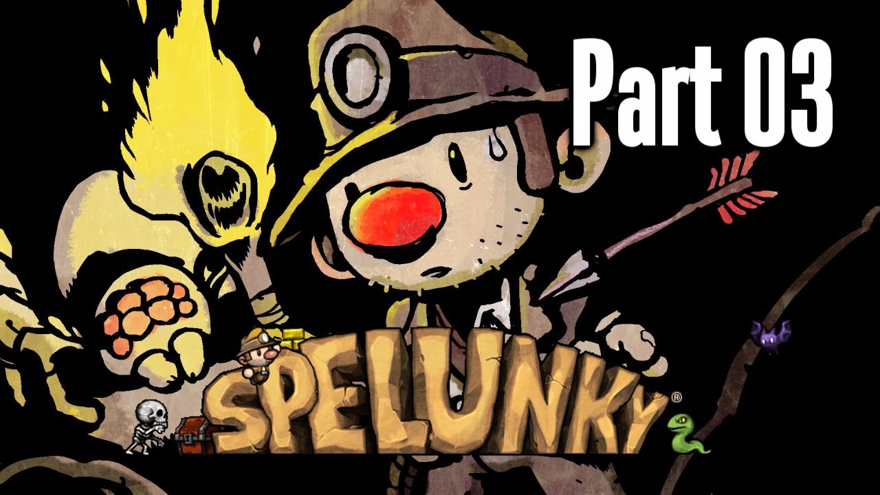 Let's Play: Spelunky - Part 03 "Purple Spider Lady" - YouTube