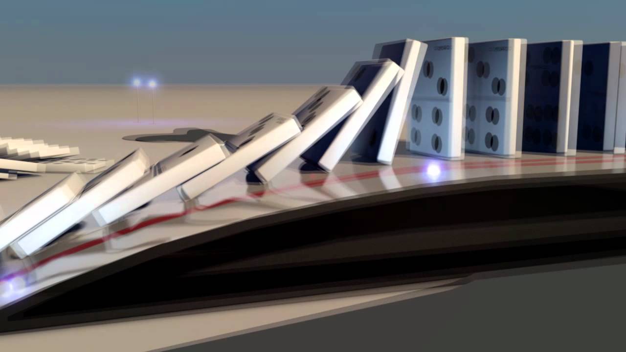 Cinema 4D Dynamic - domino - YouTube