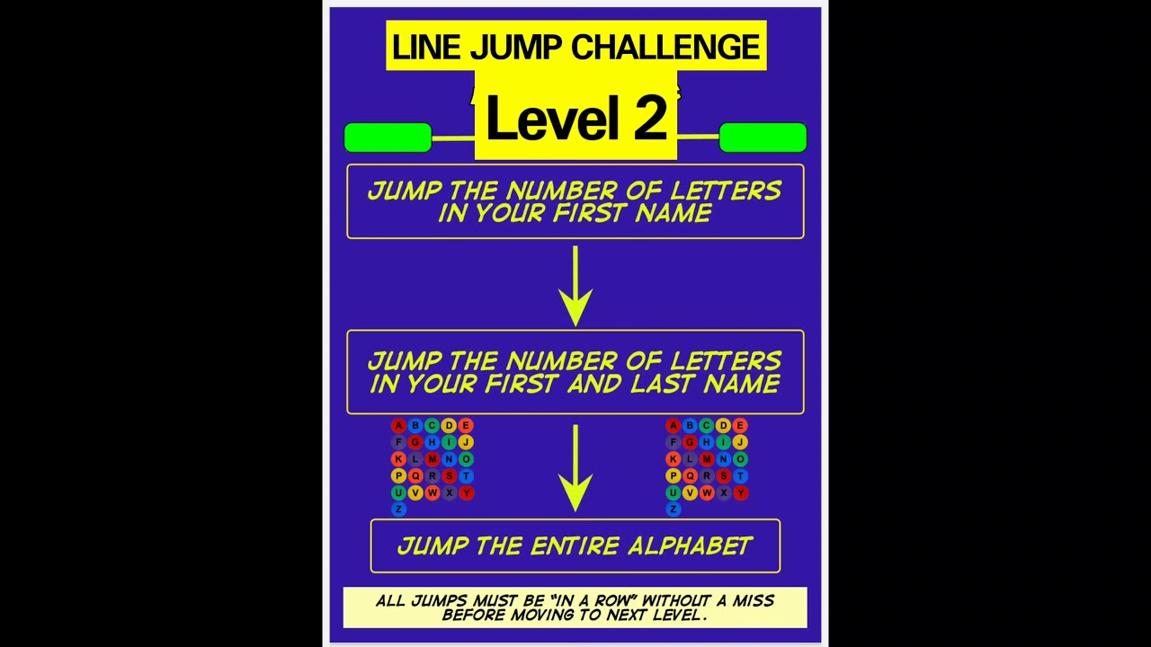 Line Jump Challenge- Jump and Land With 2 Feet - YouTube
