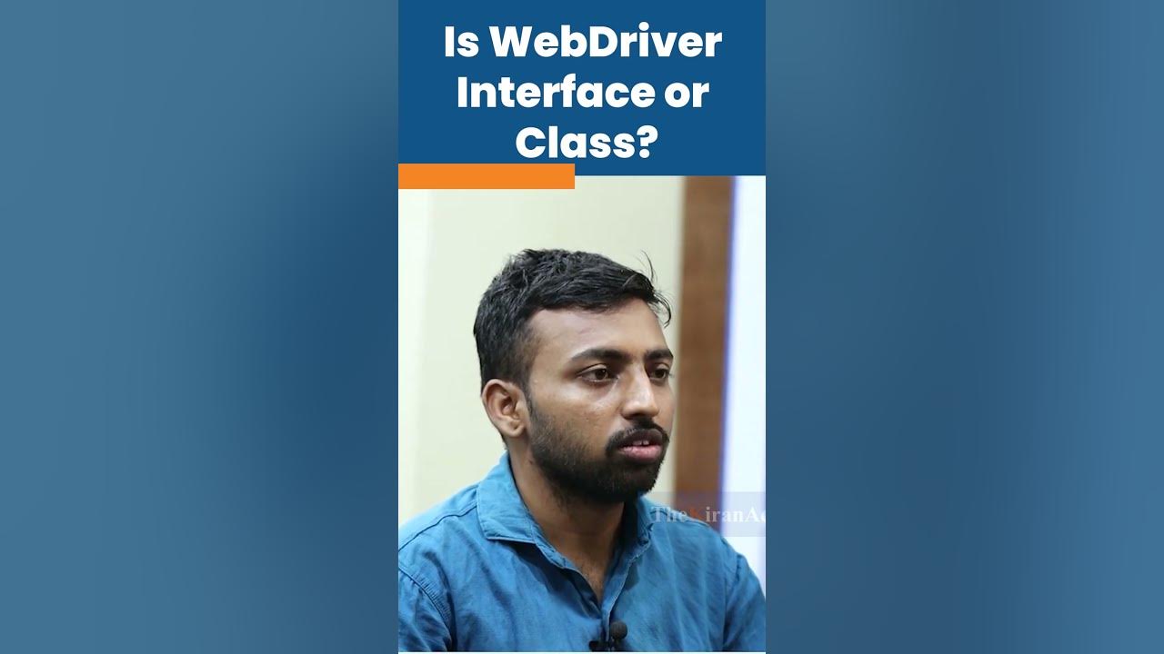 Is WebDriver Interface Or Class? | Software Testing Question | #shorts ...