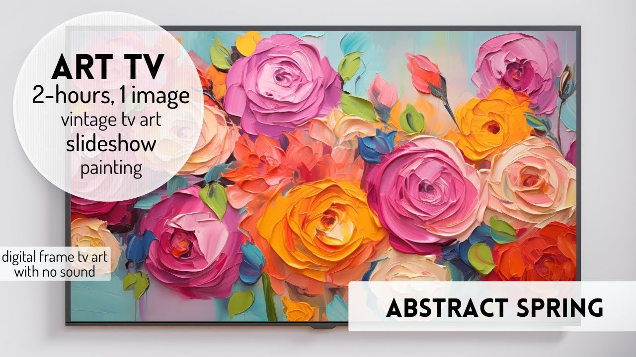 Art Screensaver For Tv 4K | Framed Art Painting For Tv | Spring Tv Art ...
