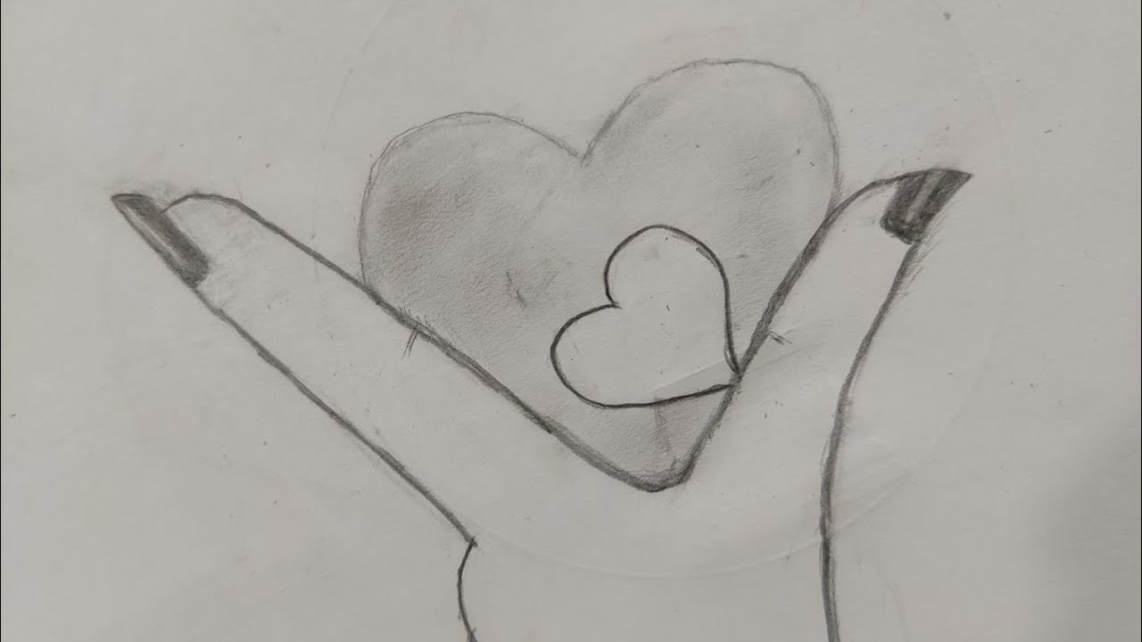 love with hand drawing, easy way ,Mollik Fathema,s Art Gallery - YouTube