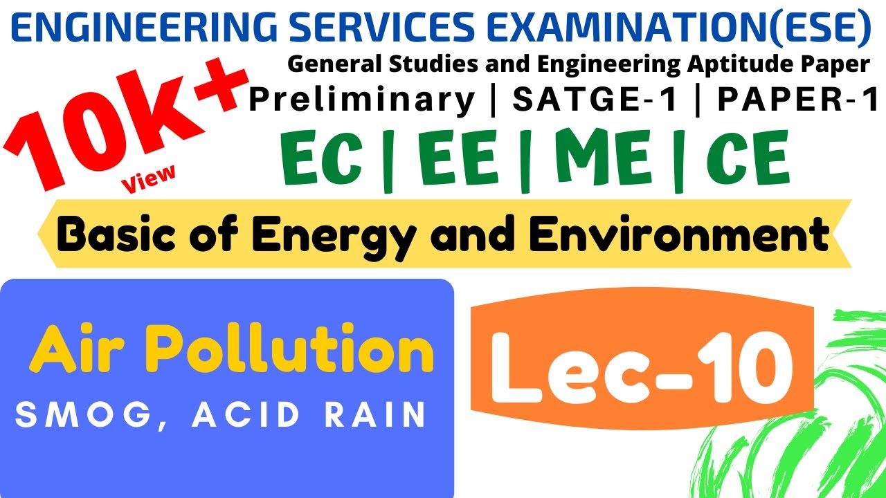 Air Pollution(Smog, Acid Rain) | ESE Prelims - YouTube