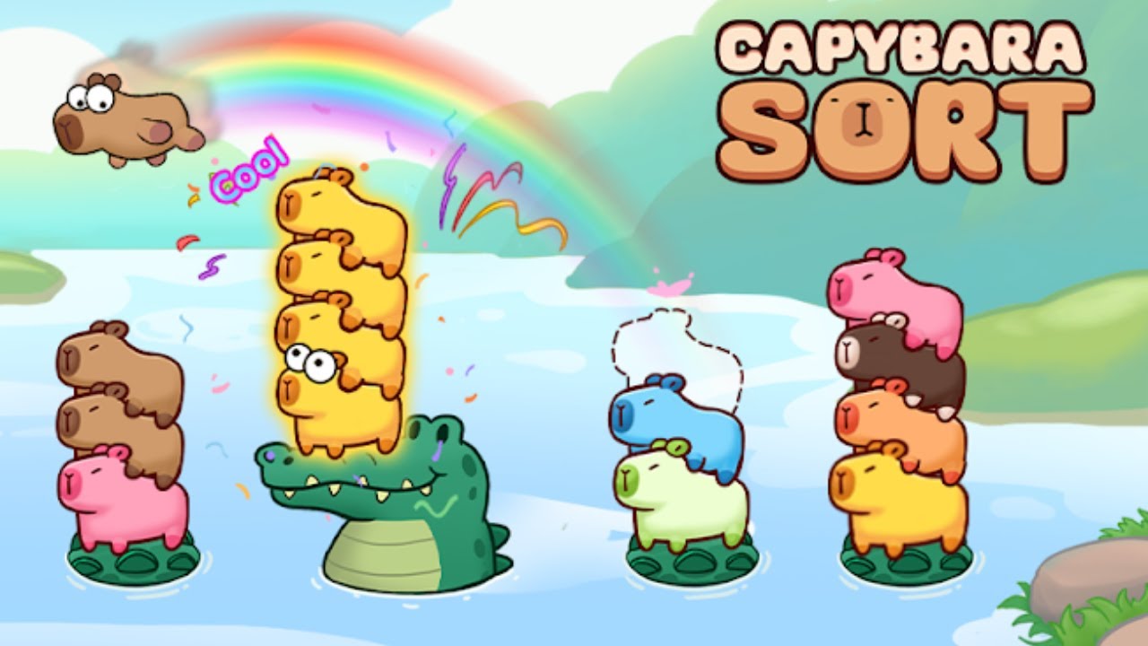Capybara Sort Color Puzzle Game Gameplay Android Mobile - YouTube
