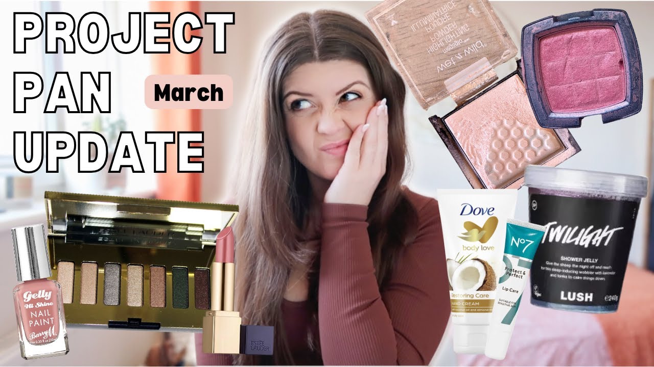 March Project Pan Update | Big Makeup Use Up Challenge - YouTube
