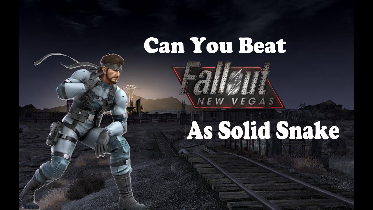 Can You Beat Fallout New Vegas as Solid Snake from Metal Gear Solid - YouTube