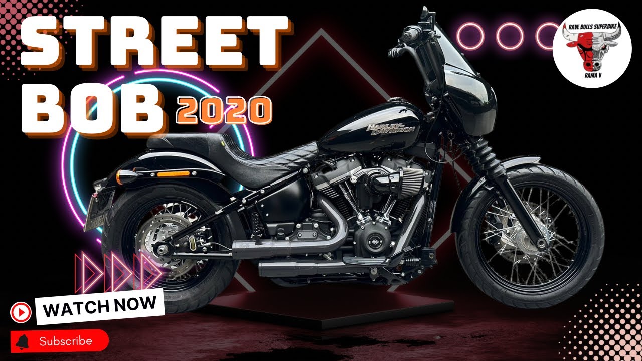 #รีวิวฮาร์เล่ย์ HD FXBB STREET BOB รถปี2020 เครื่องยนต์ 107CUBIC ...