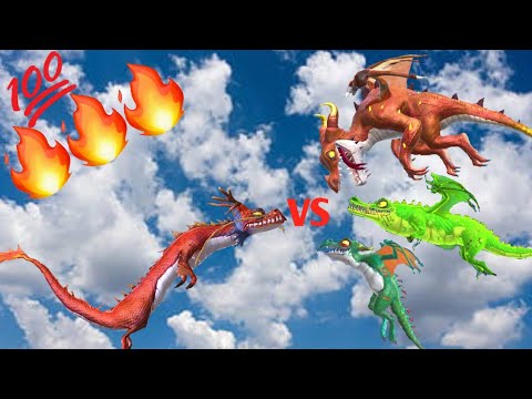 Flying and Fighting Dragons in Hungry Dragon World Gameplay. - YouTube