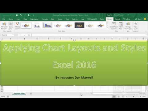 Applying Chart Layouts and Styles - YouTube