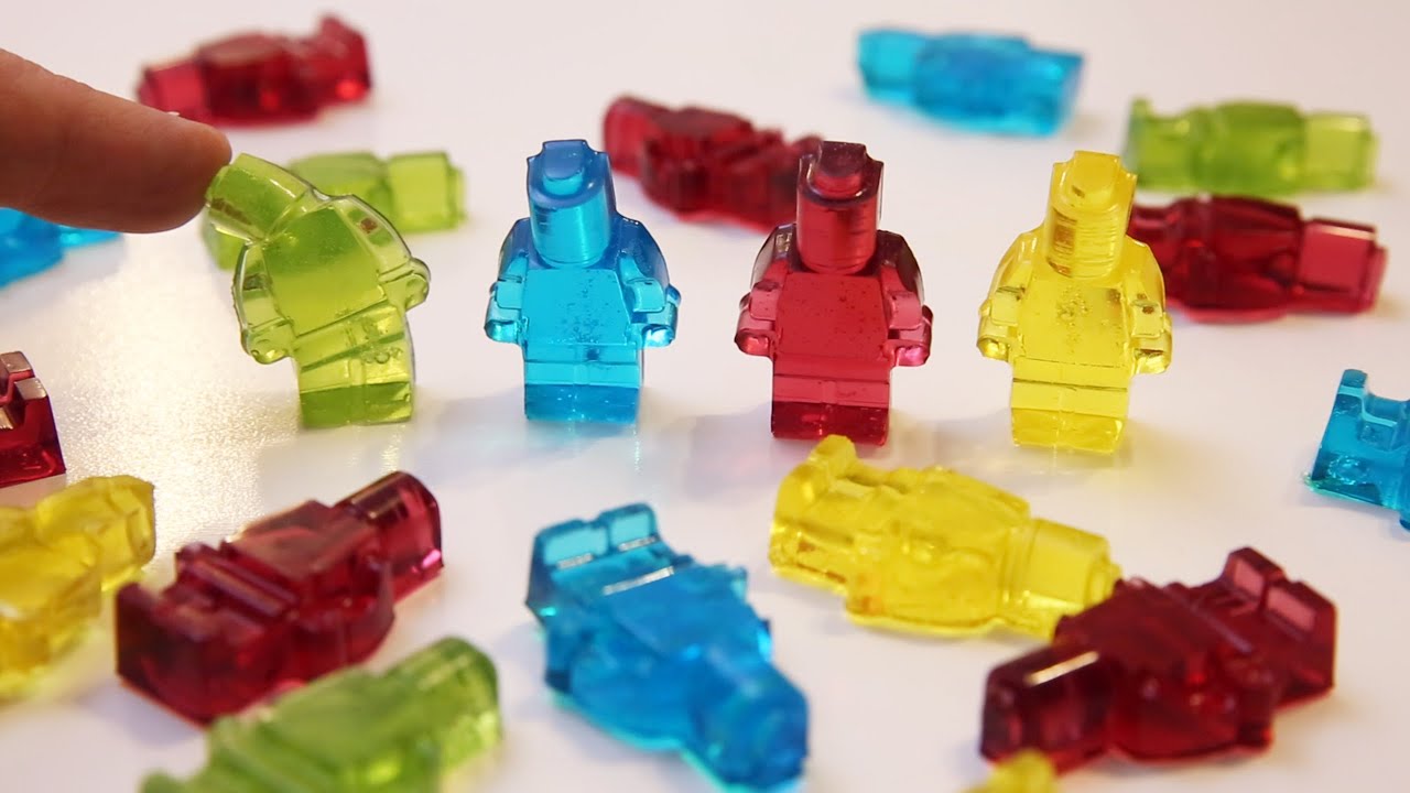 Gummy Lego Minifigures - Food Toys - How To Make It - YouTube