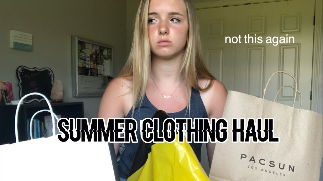 SUMMER CLOTHING TRY ON HAUL - YouTube